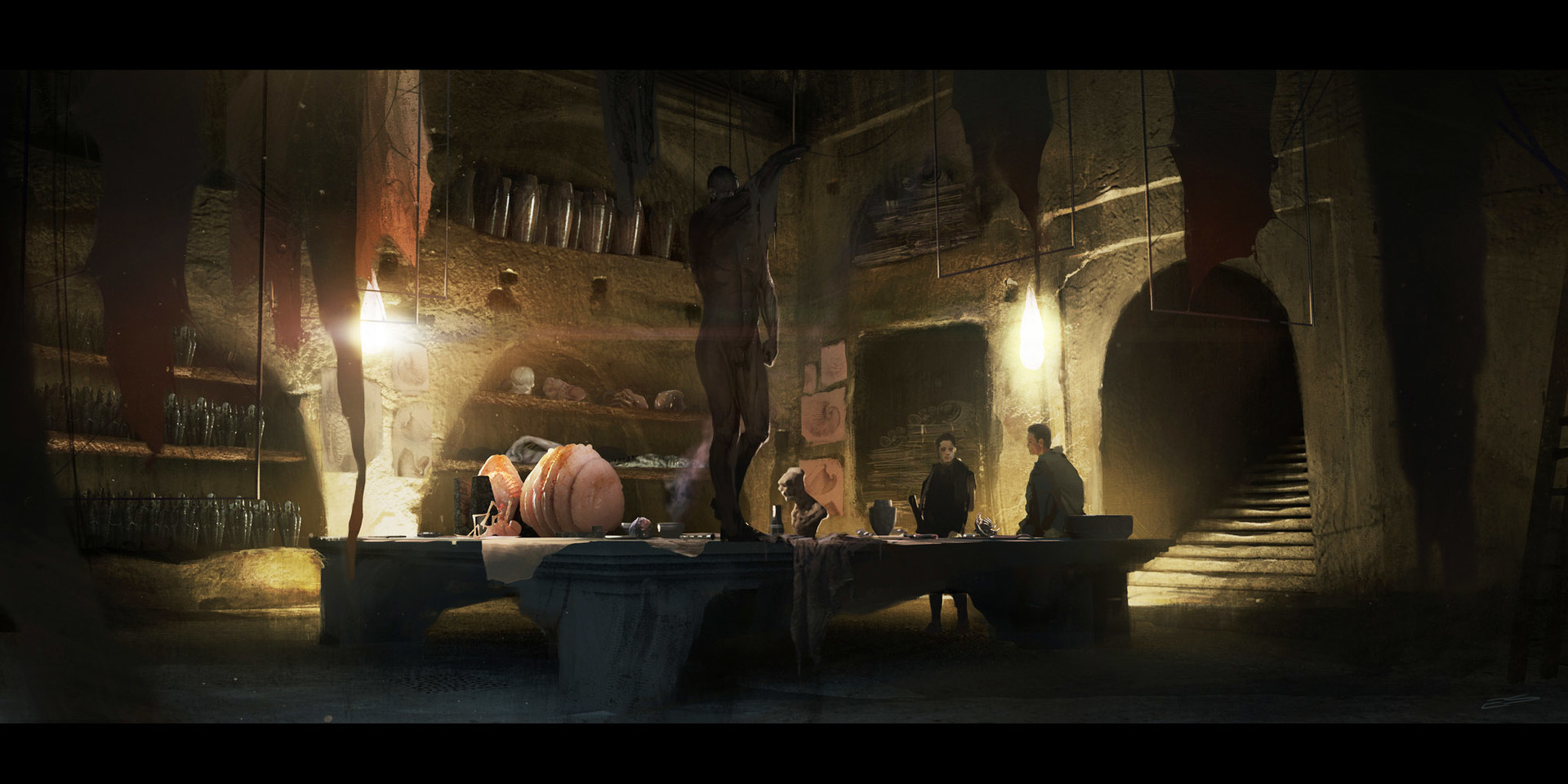 David's Lab and Elizabeth Shaw with an Early Exploration after Giger ...