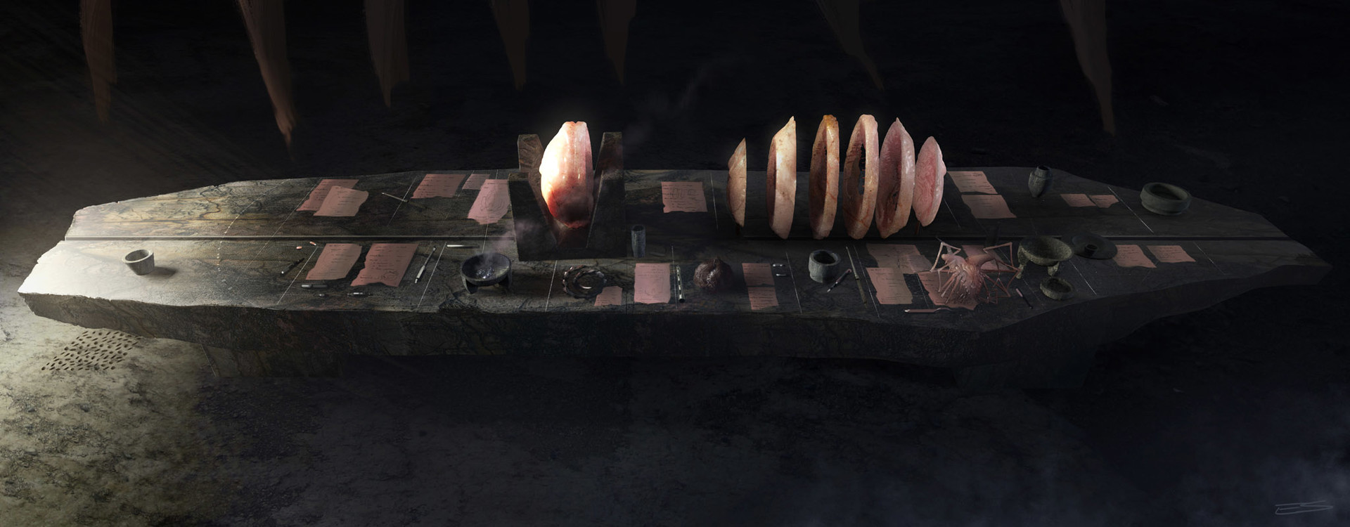 David's Lab and Elizabeth Shaw with an Early Exploration after Giger ...